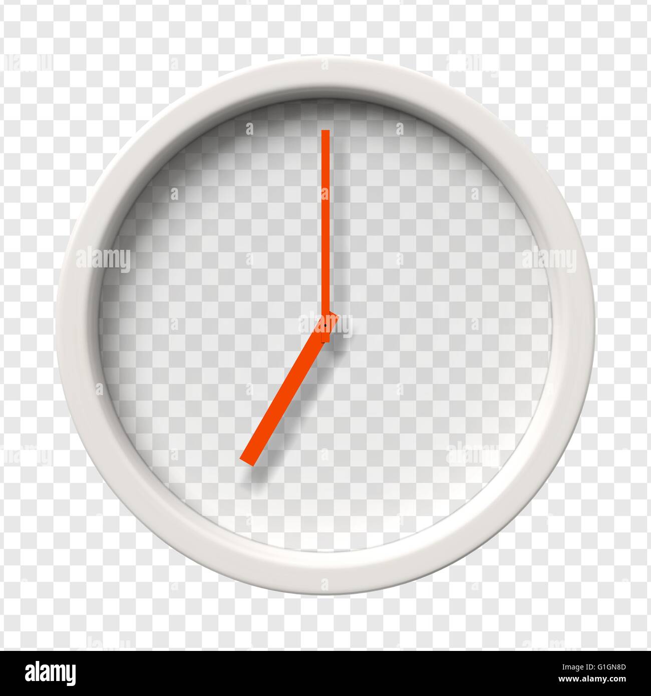 Realistic Wall Clock Stock Vector Image & Art - Alamy