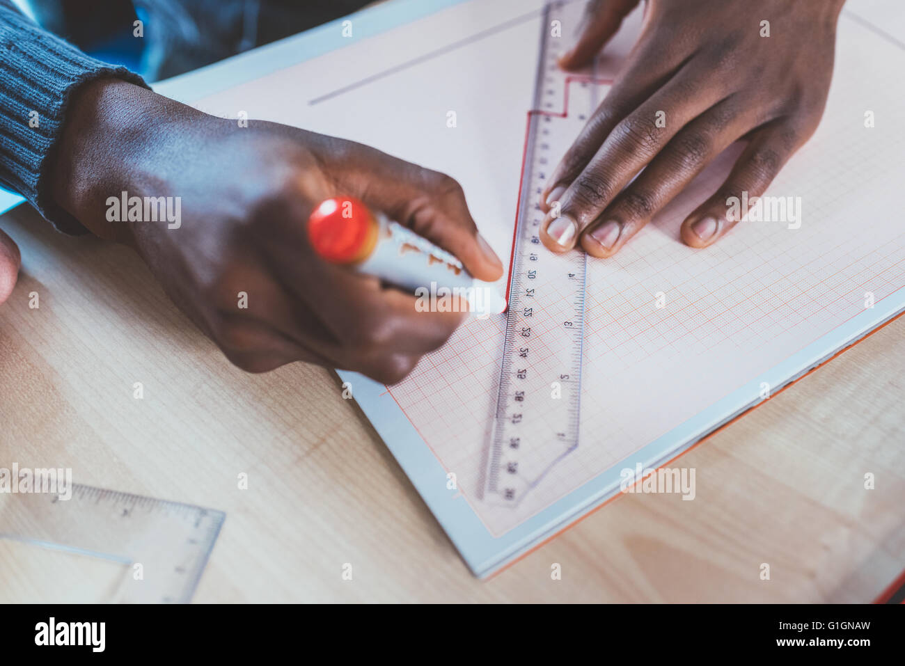 Set square using tool hi-res stock photography and images - Alamy