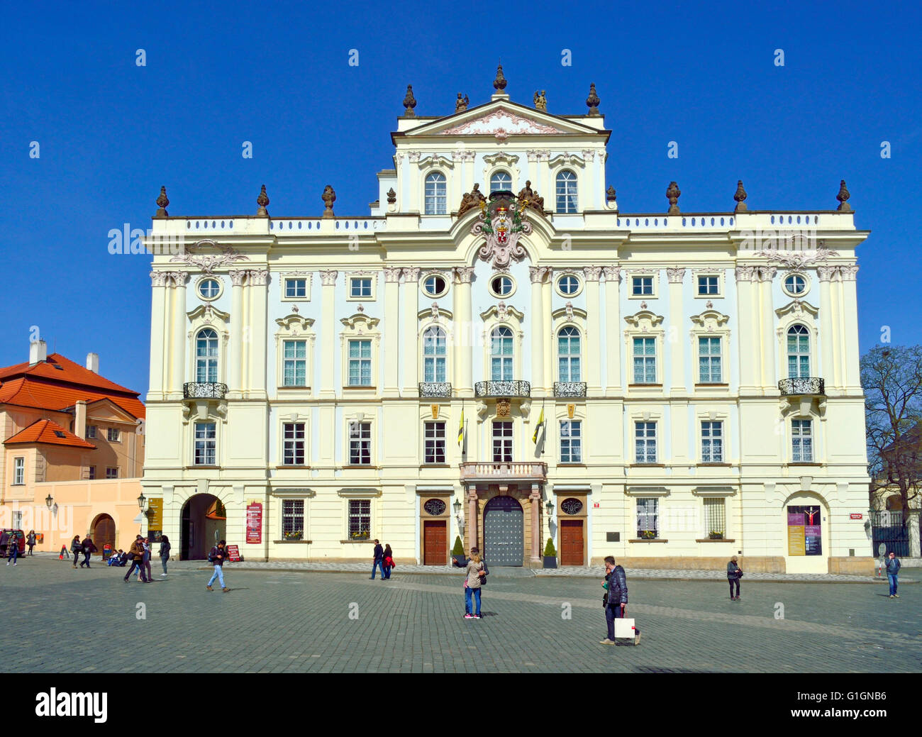 Prague, Czech Republic. Sternberg Palace / Šternberský palác. Part of ...