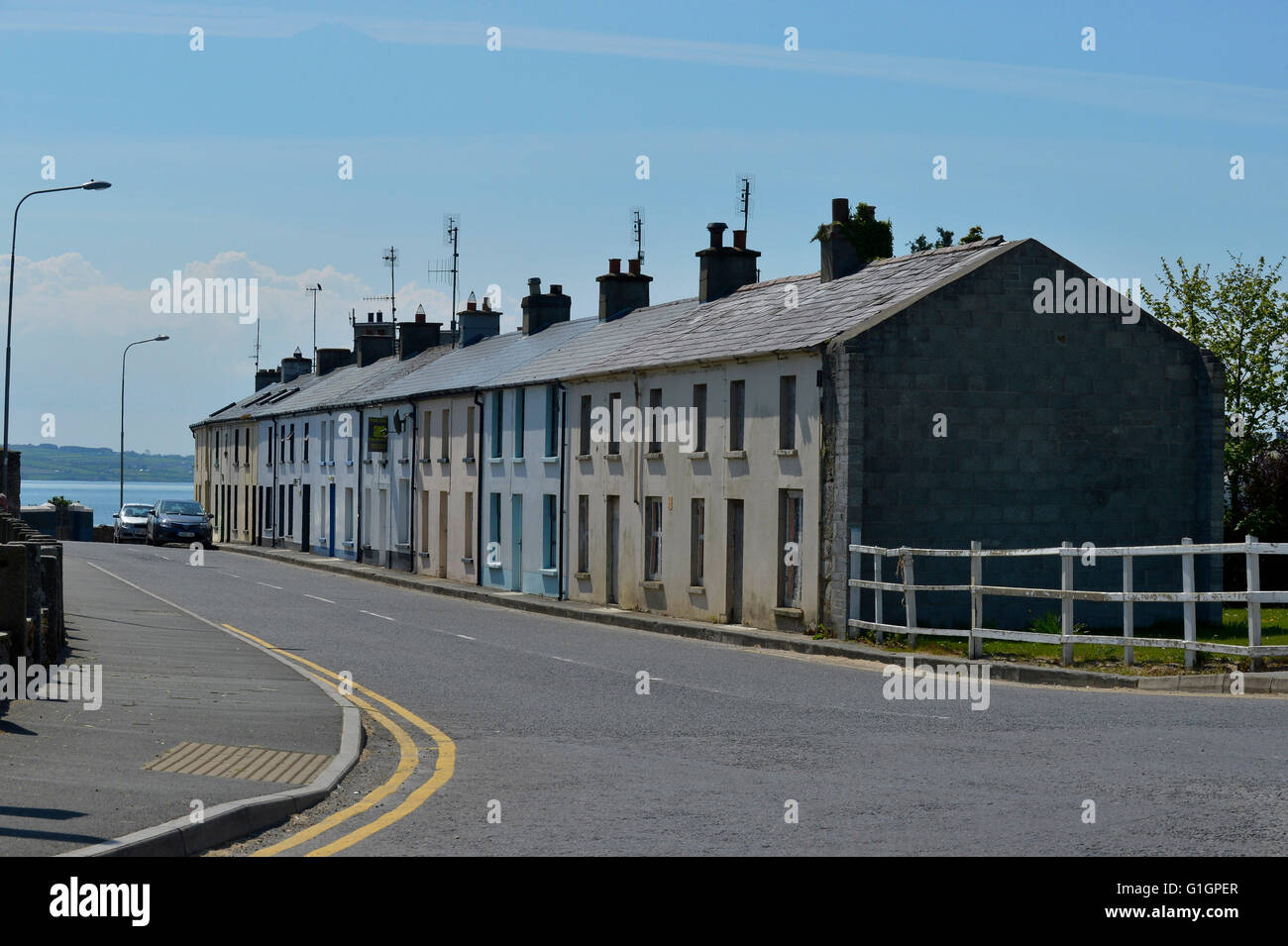 19th century town houses in Rathmullan, County Donegal, Ireland Stock ...