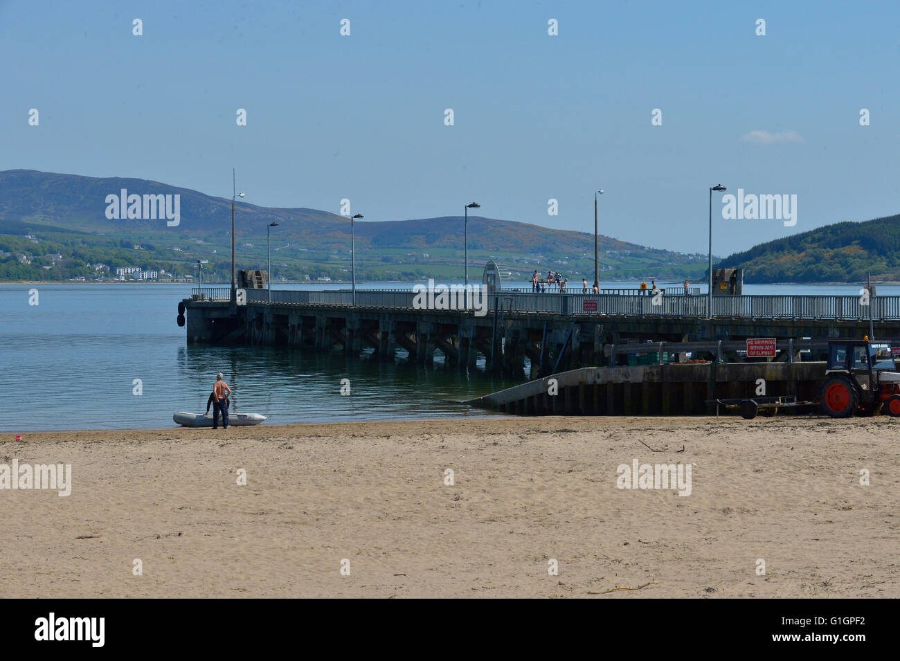 Rathmullan pier and Lough Swilly, Rathmullan, County Donegal, Ireland ...