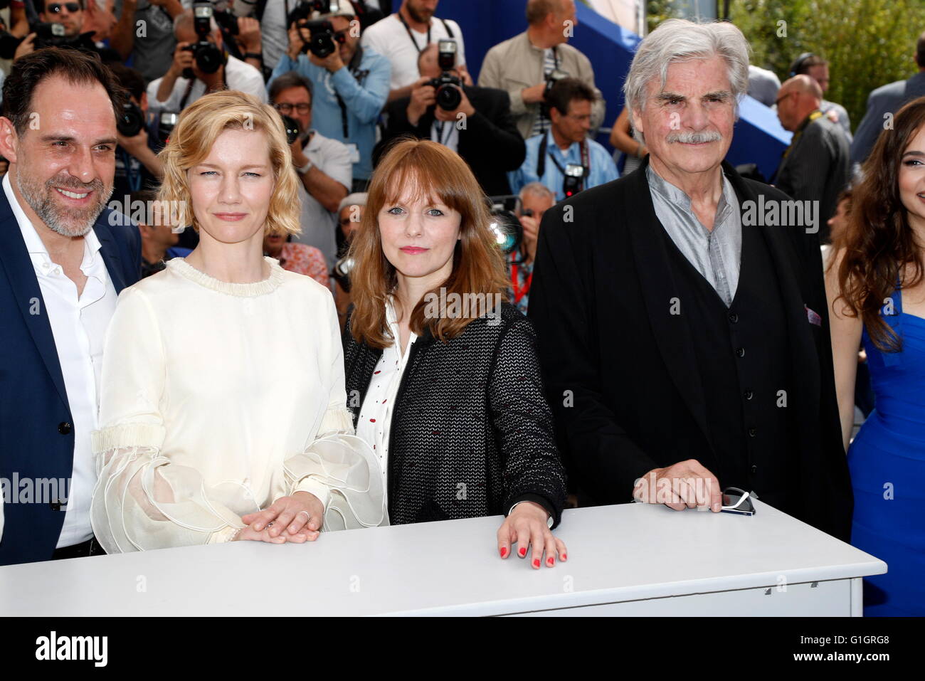 Actors Thomas Loibl, Sandra Huller, director Maren Ade and actor Peter ...