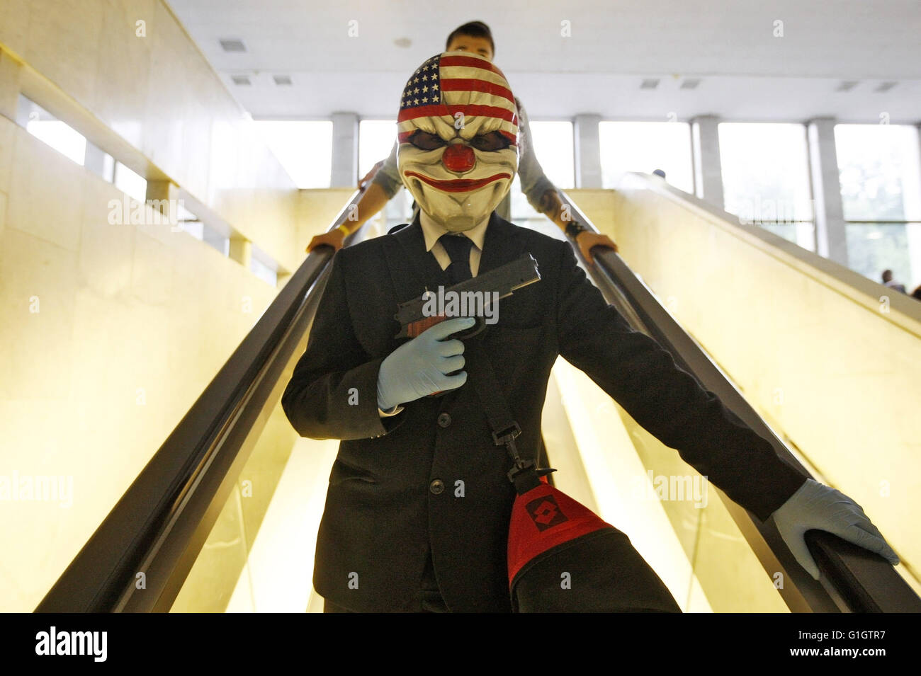 Kiev, Ukraine. 14th May, 2016. A cosplayer pose for a photo at the ...