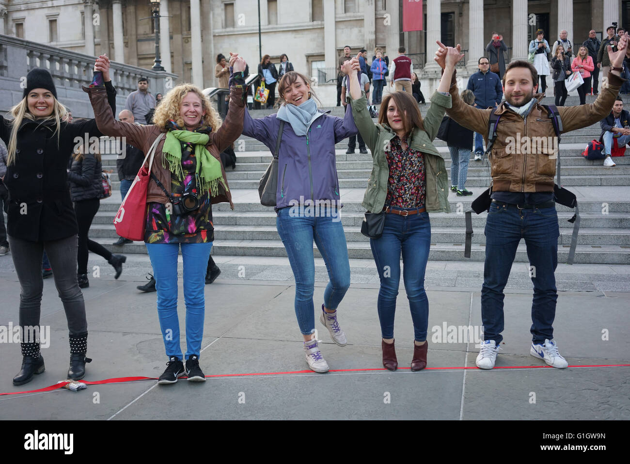 London, UK. 14th May, 2016. Living Peace Sign London and HUFUD organise ...