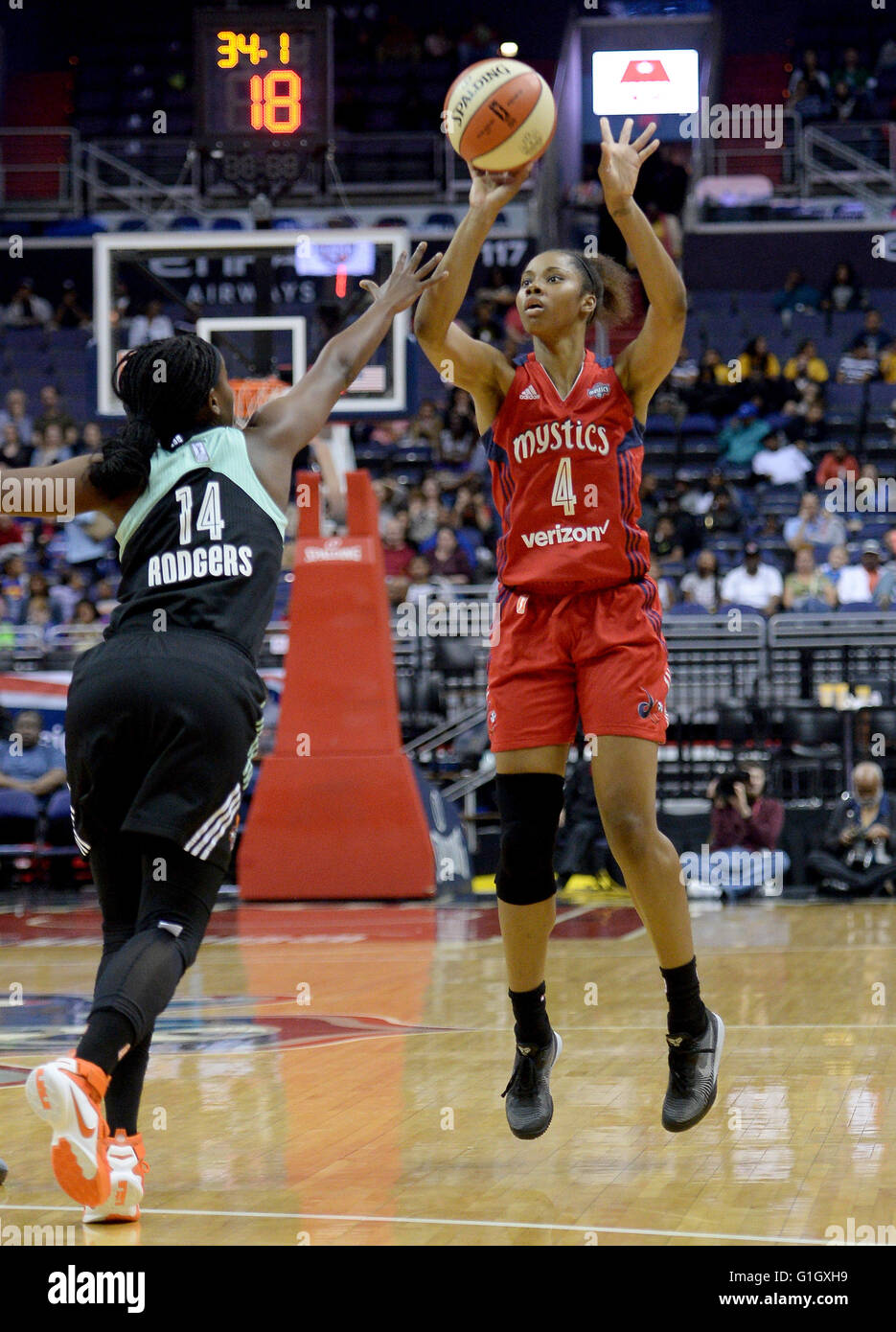 May 14, 2016 - Washington, DC, USA - 20160514 - Washington Mystics ...