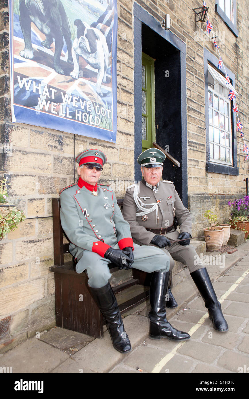 german soldier soldiers ww2 military reenactor reenactment battle ...