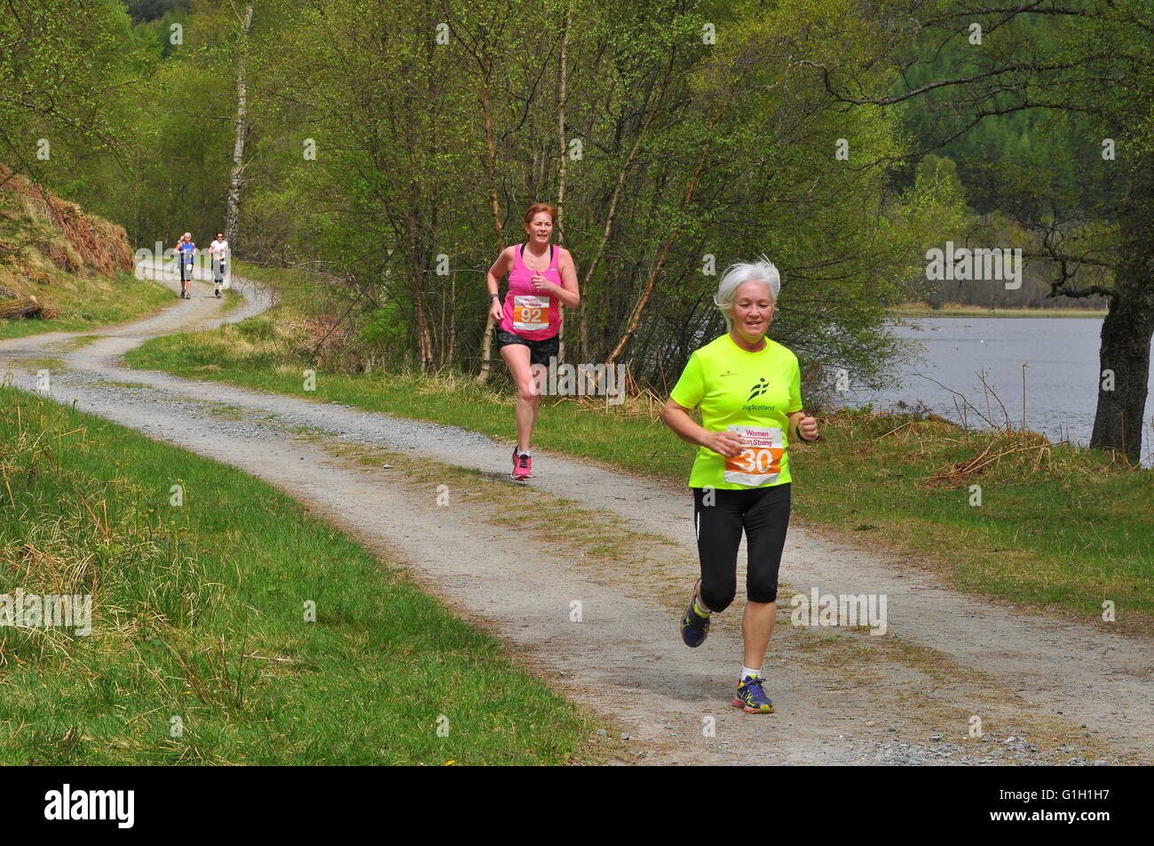 Runners in the Women Run Strong Event dunkeld 2016 Stock Photo - Alamy