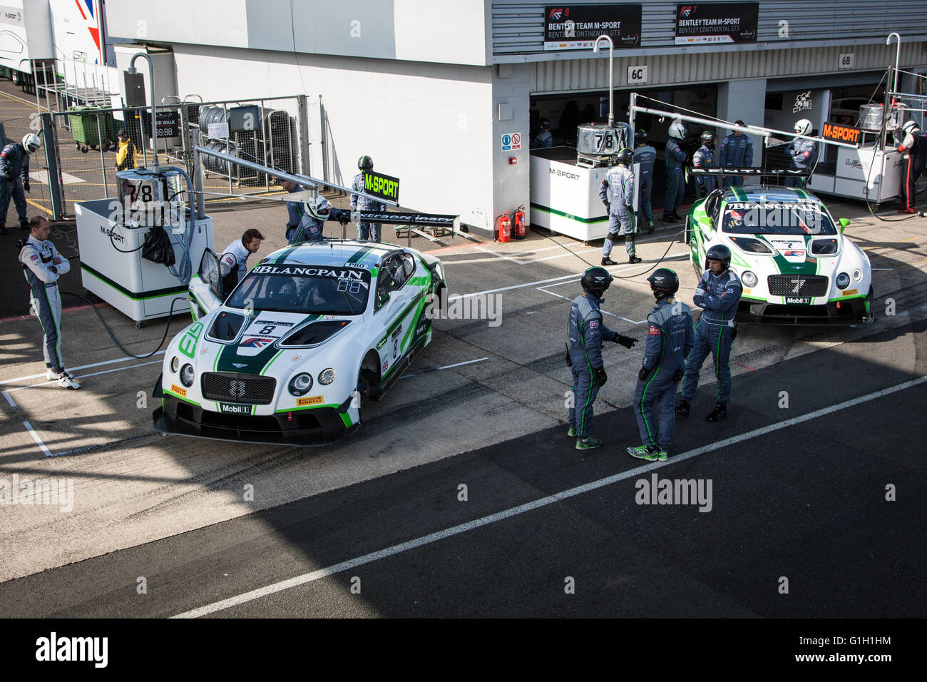 Silverstone, UK. 15th May, 2016. M-Sport racing teams Bentley ...
