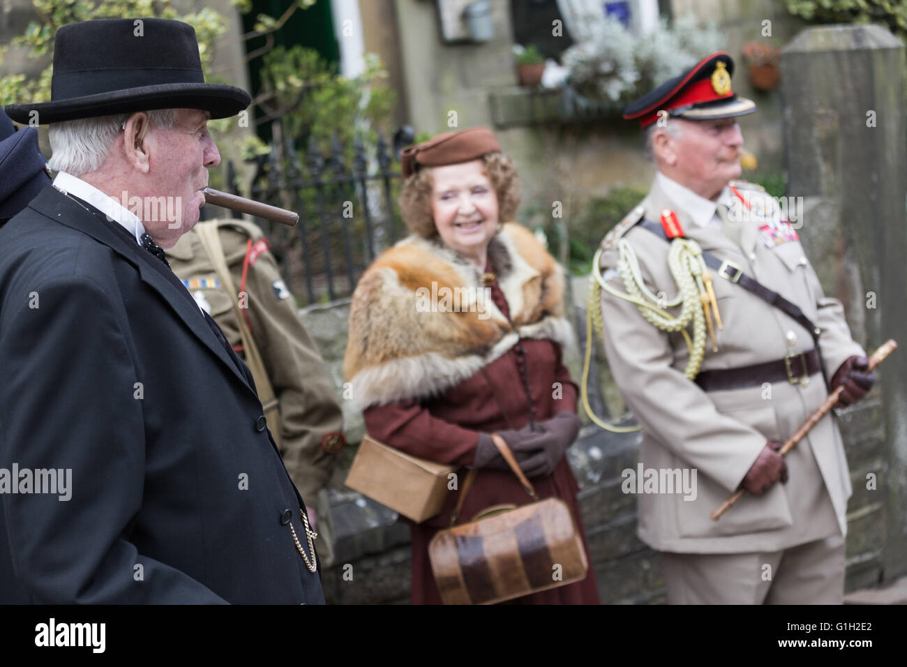 1940s weekend in haworth hi-res stock photography and images - Alamy