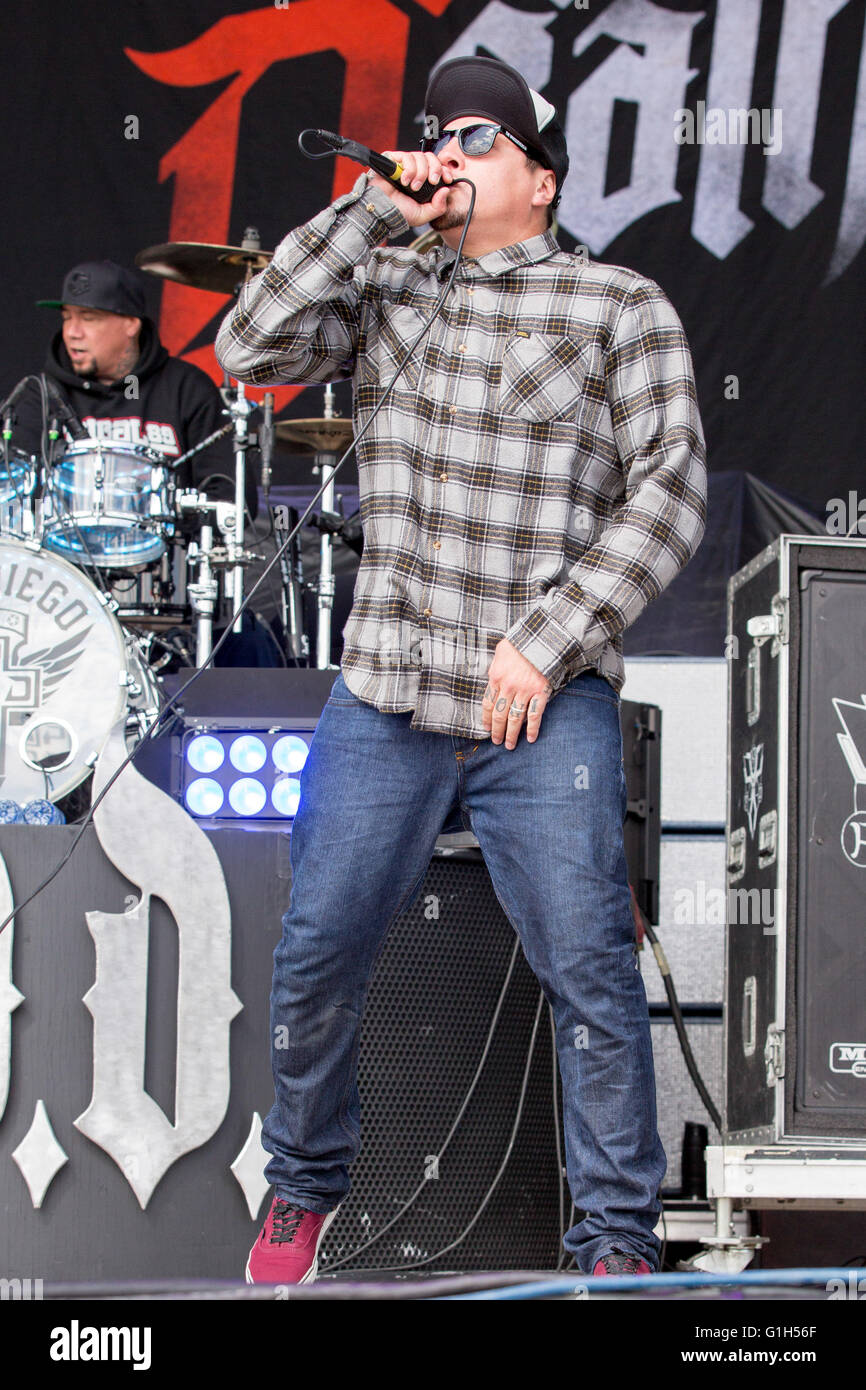 May 14, 2016 - Somerset, Wisconsin, U.S - Singer SONNY SANDOVAL of P.O ...