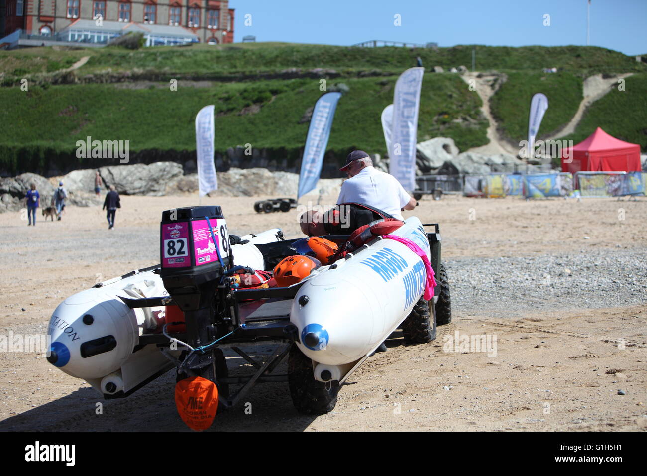 Newquay, Cornwall, UK. 15th May, 2016. The 2016 ThunderCat Racing ...