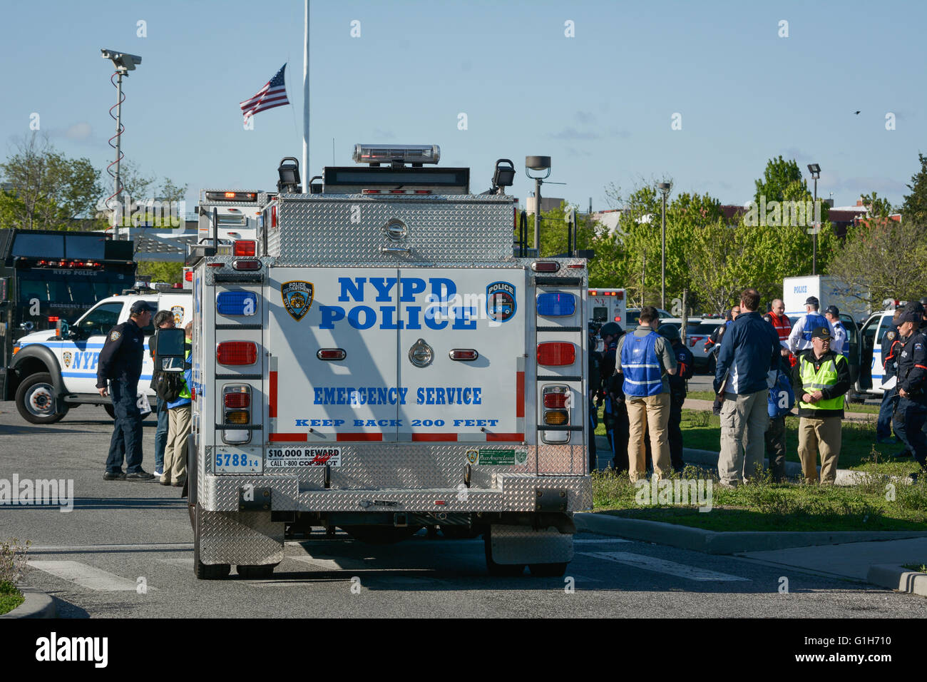 Brooklyn, United States. 15th May, 2016. NYPD, FDNY and DHS Staged an ...