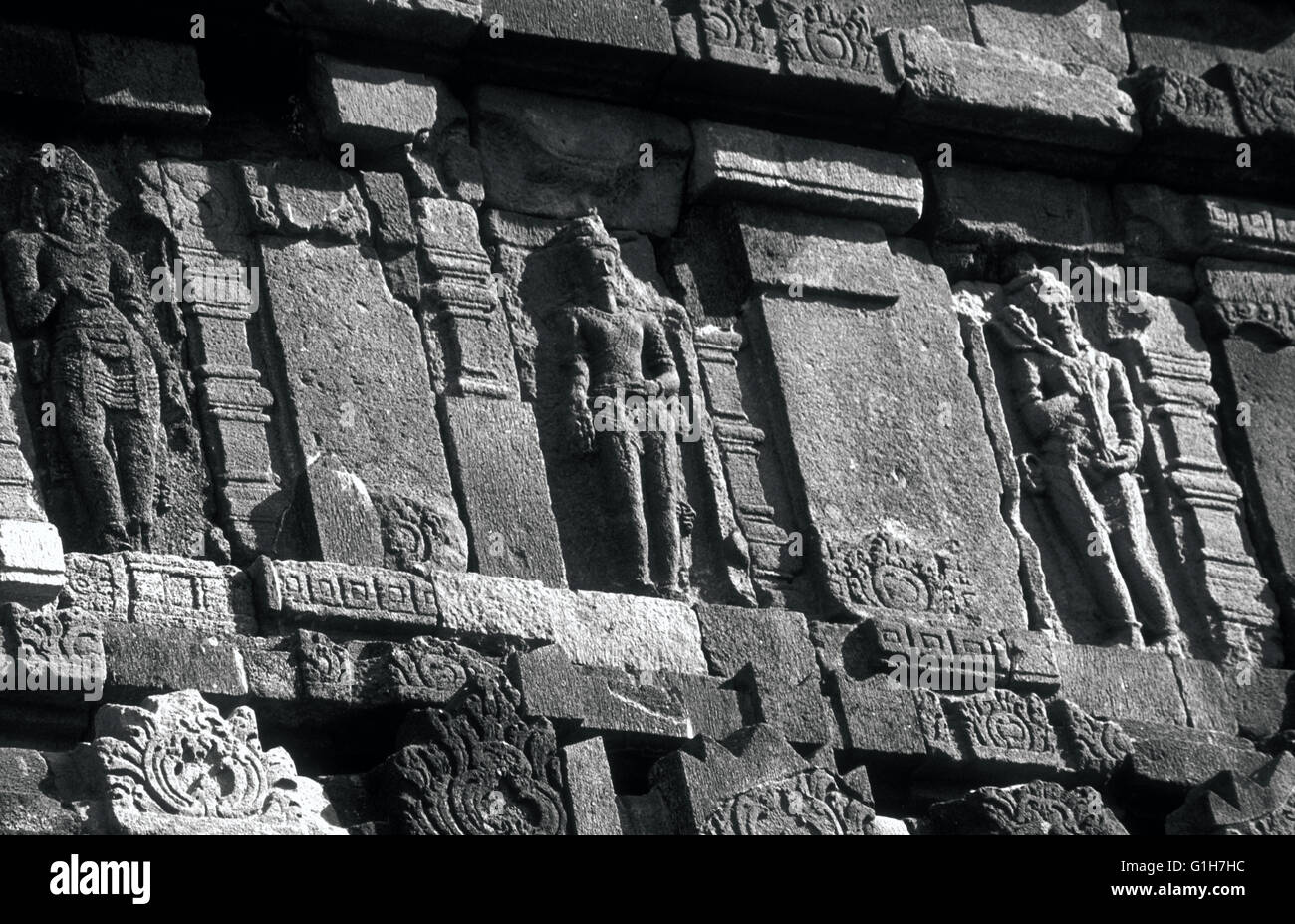 relief sculpture prambanan temple java indonesia Stock Photo - Alamy