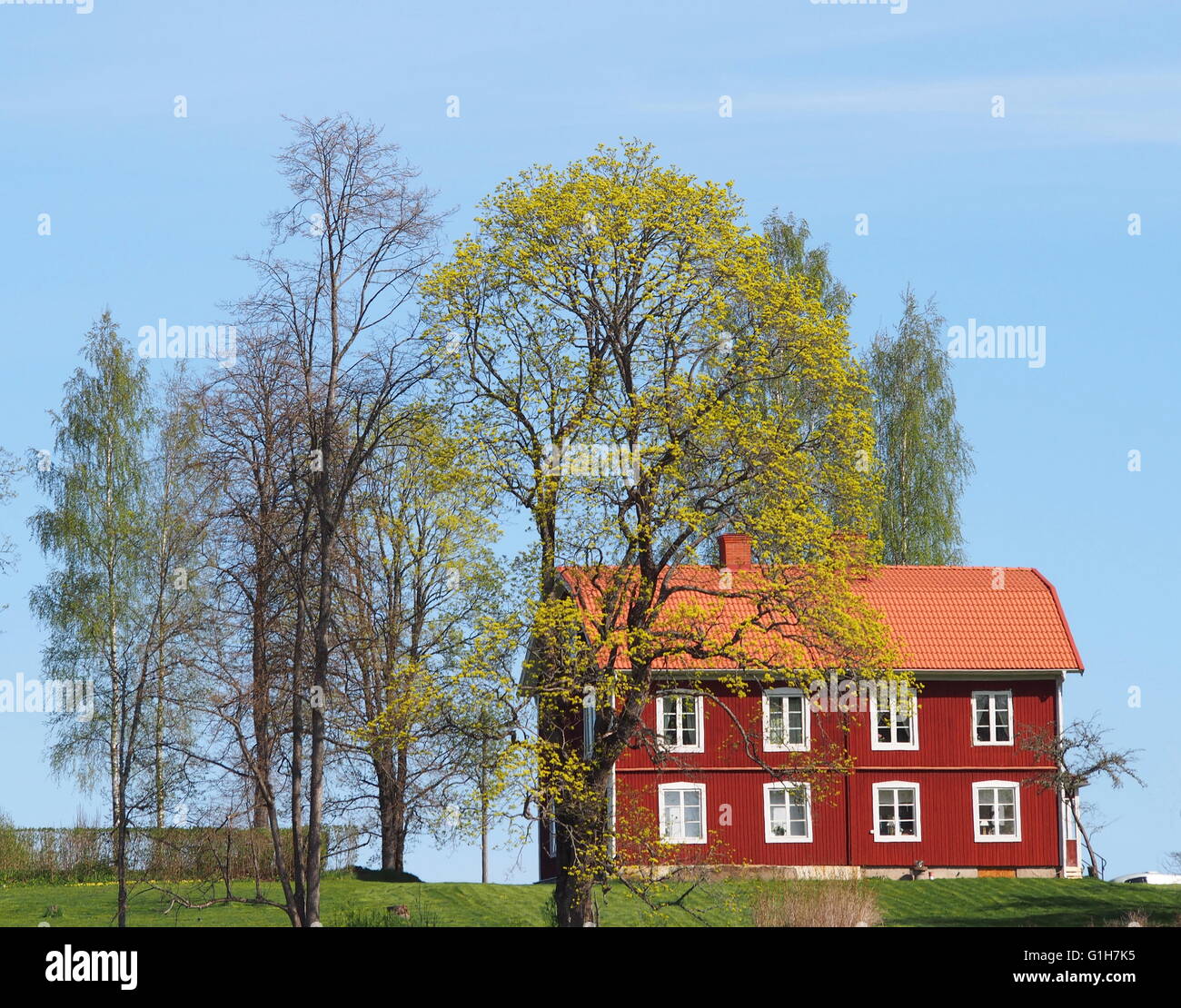 Beautiful swedish house in hi-res stock photography and images - Alamy