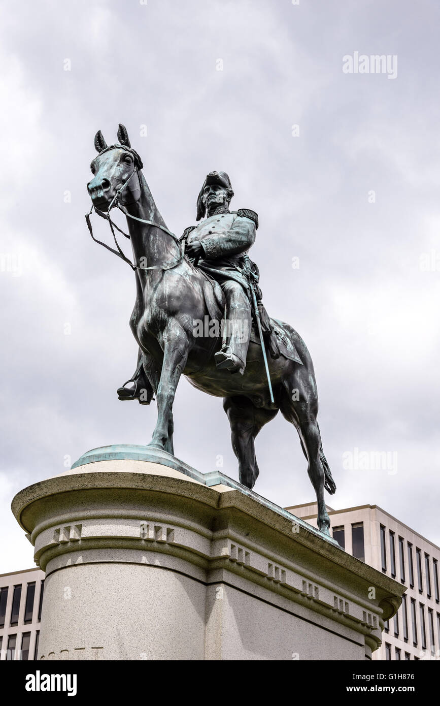 Winfield scott statue scott circle hi-res stock photography and images - Alamy