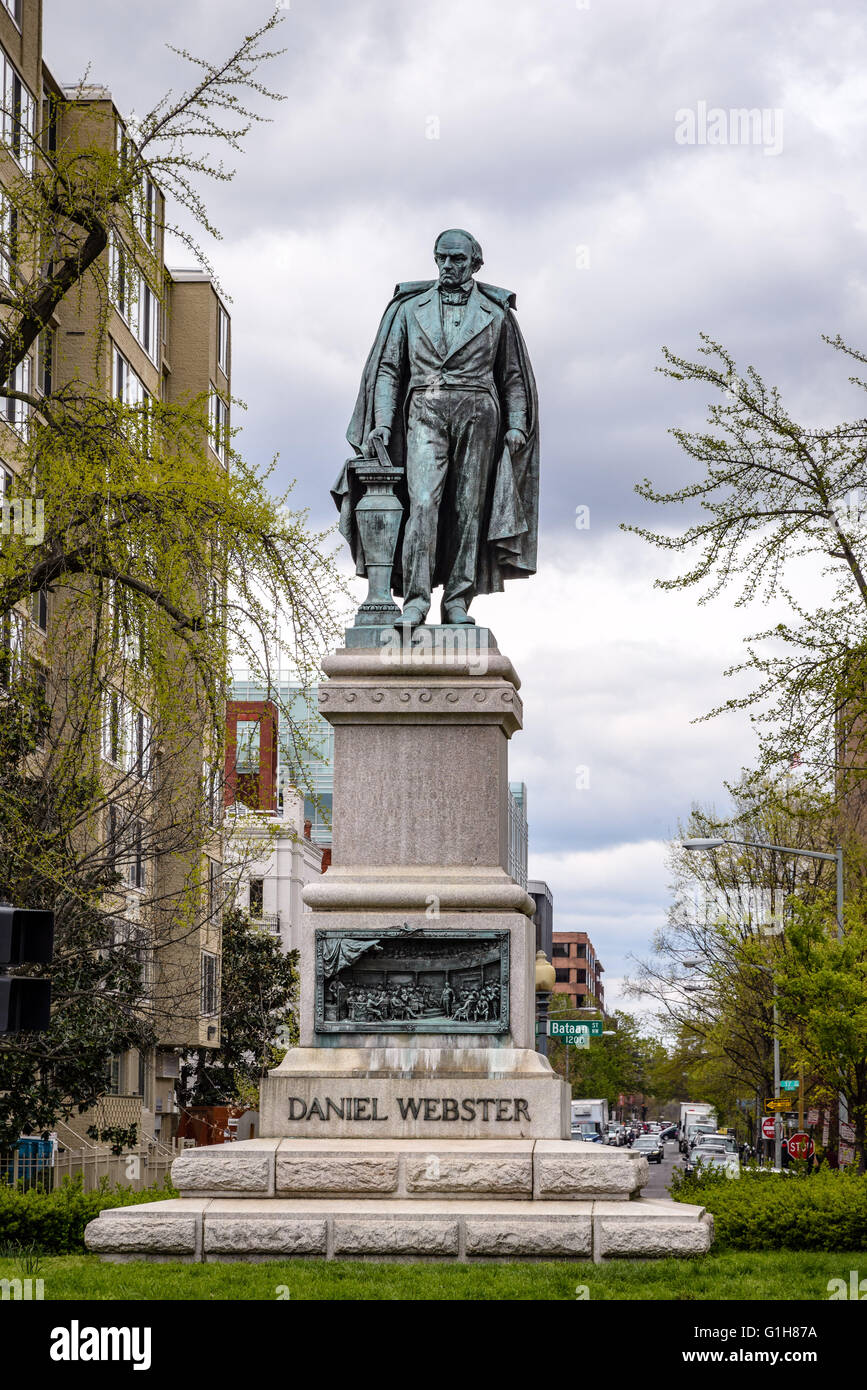 Daniel Webster Statue, Scott Circle, Washington DC Stock Photo - Alamy