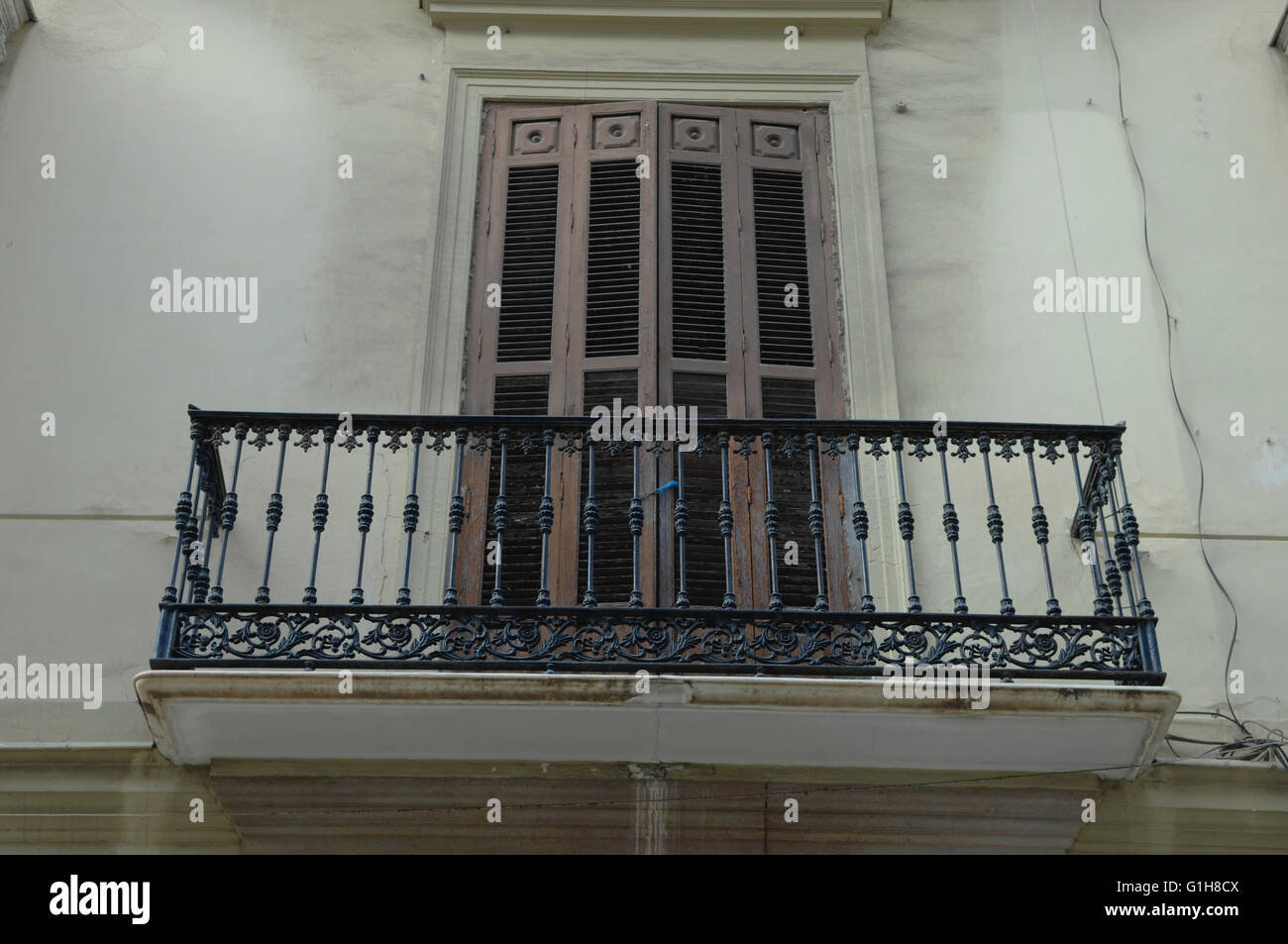 balcony on a building in spain Stock Photo - Alamy