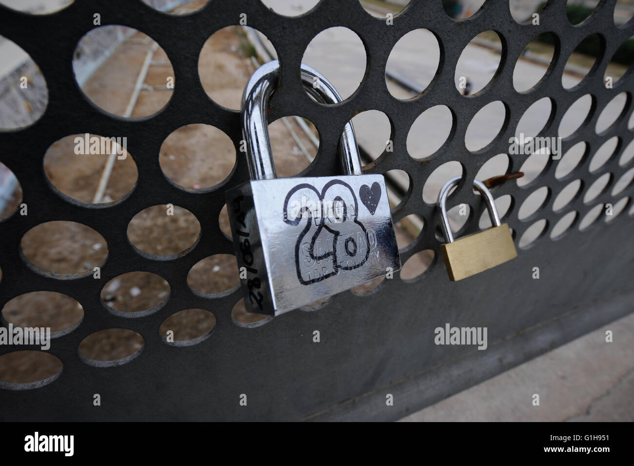 Padlocks as symbol of everlasting love hi-res stock photography and ...