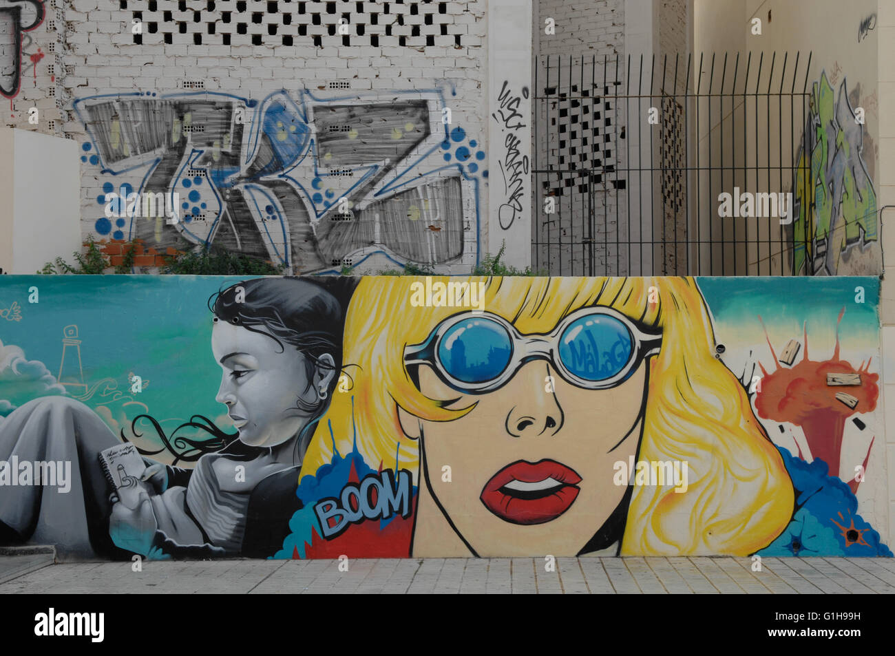 graffiti, street, view, Malaga Spain Stock Photo - Alamy
