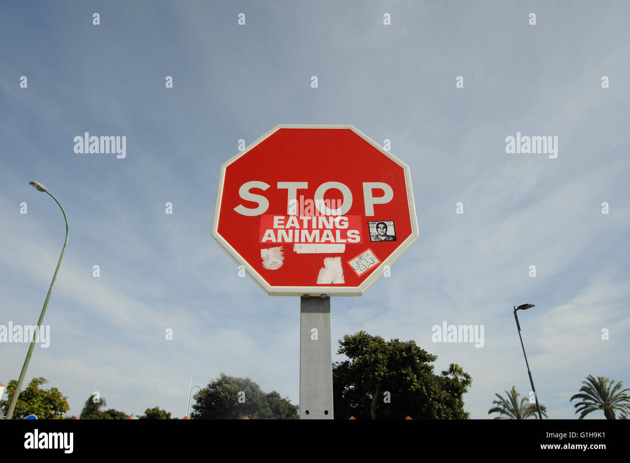 Stop sign spain hi-res stock photography and images - Alamy
