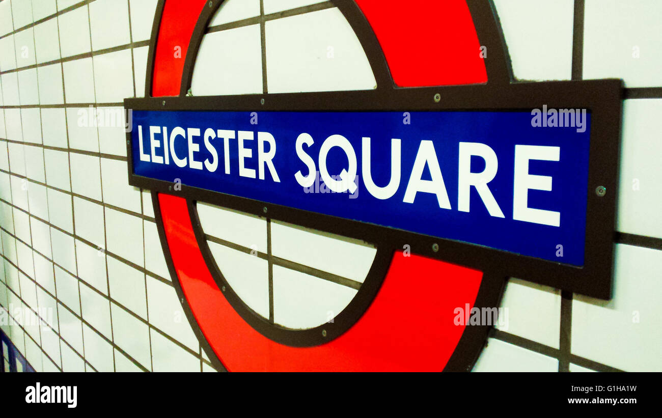Leicester Square underground station on Charing Cross road in ...