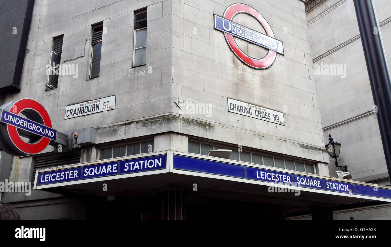 Leicester Square Underground Station Stock Photos & Leicester Square ...