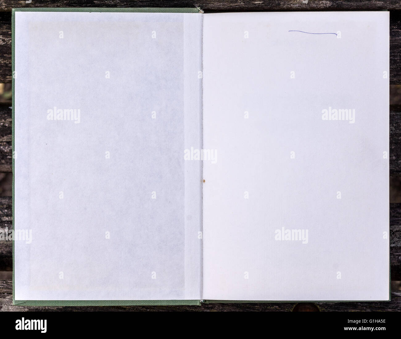 Old blank book page hi-res stock photography and images - Alamy