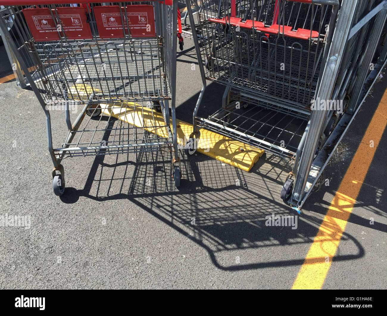 Shopping carts at mall Stock Photo - Alamy