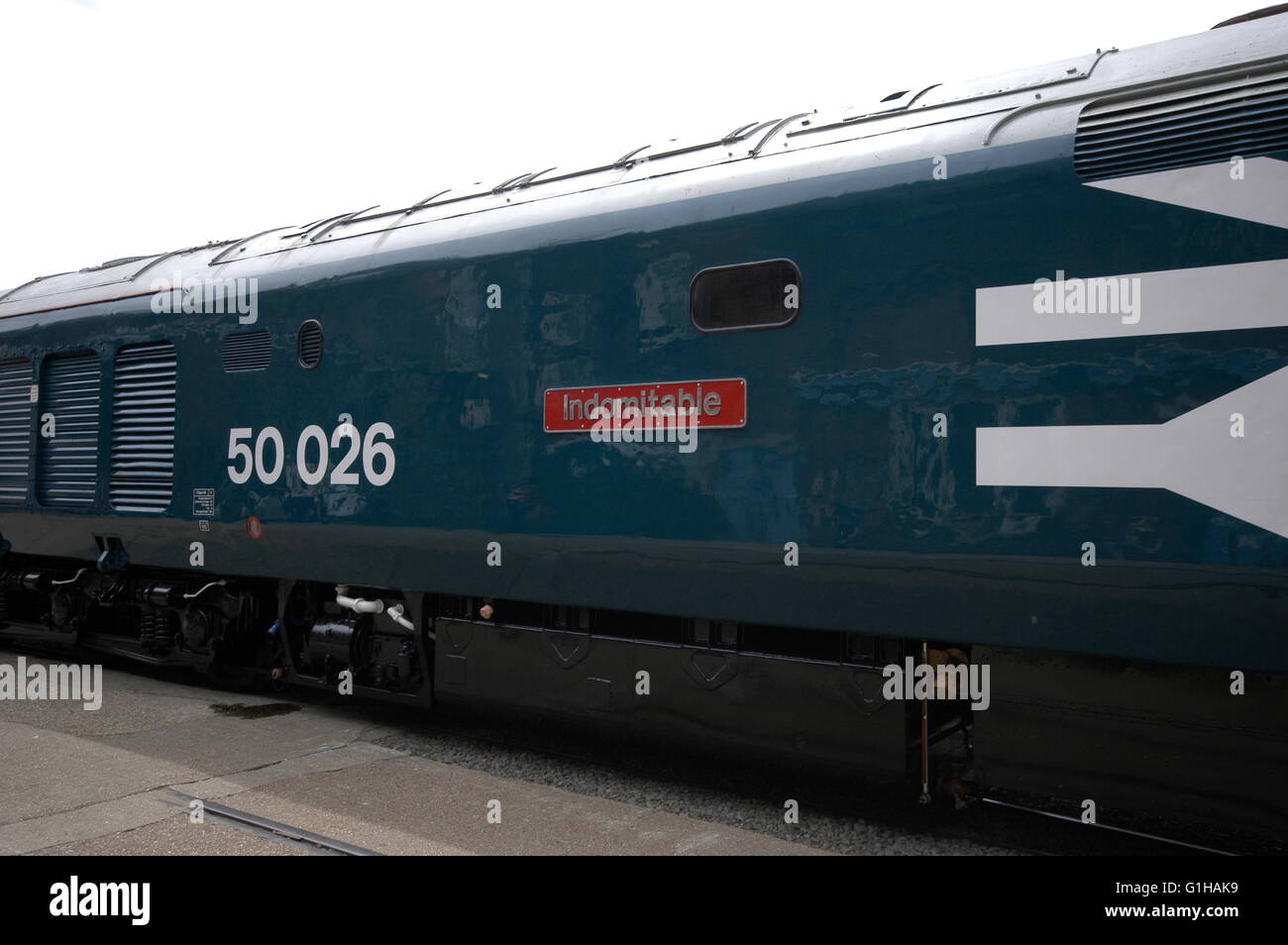 Diesel and steam locomotives in a yard Stock Photo - Alamy