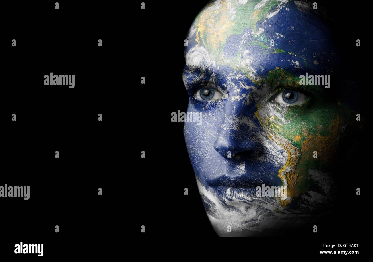 Earth face art hi-res stock photography and images - Alamy