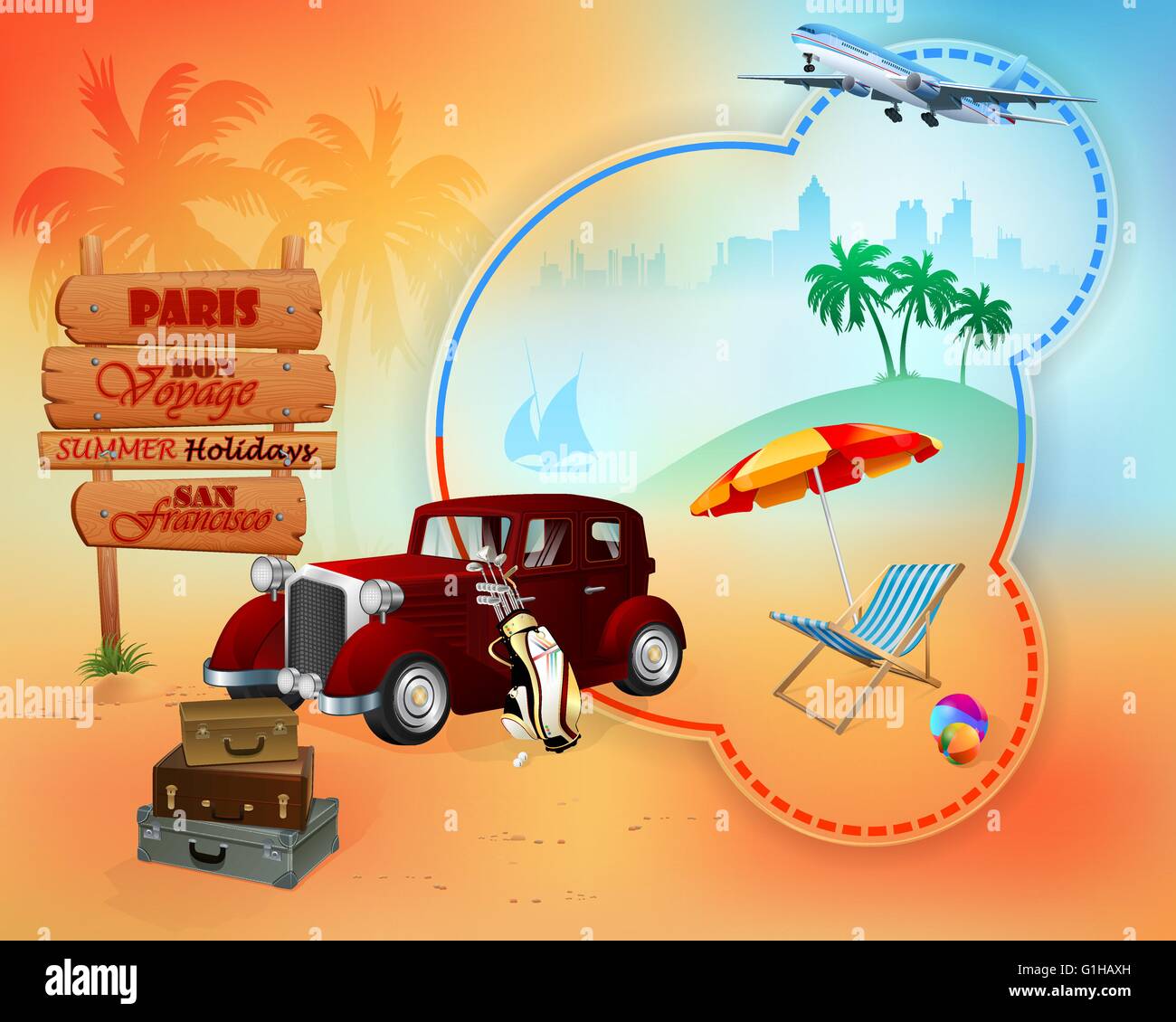 Places of interest sign Stock Vector Images - Alamy