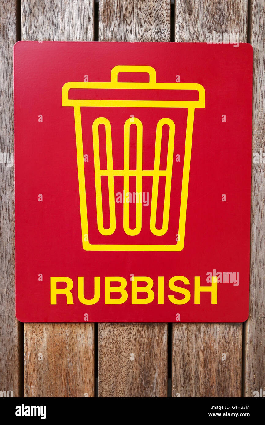 Red rubbish bin australia hi-res stock photography and images - Alamy