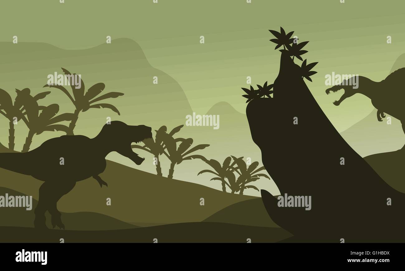 Silhouette spinosaurus rex hi-res stock photography and images - Alamy