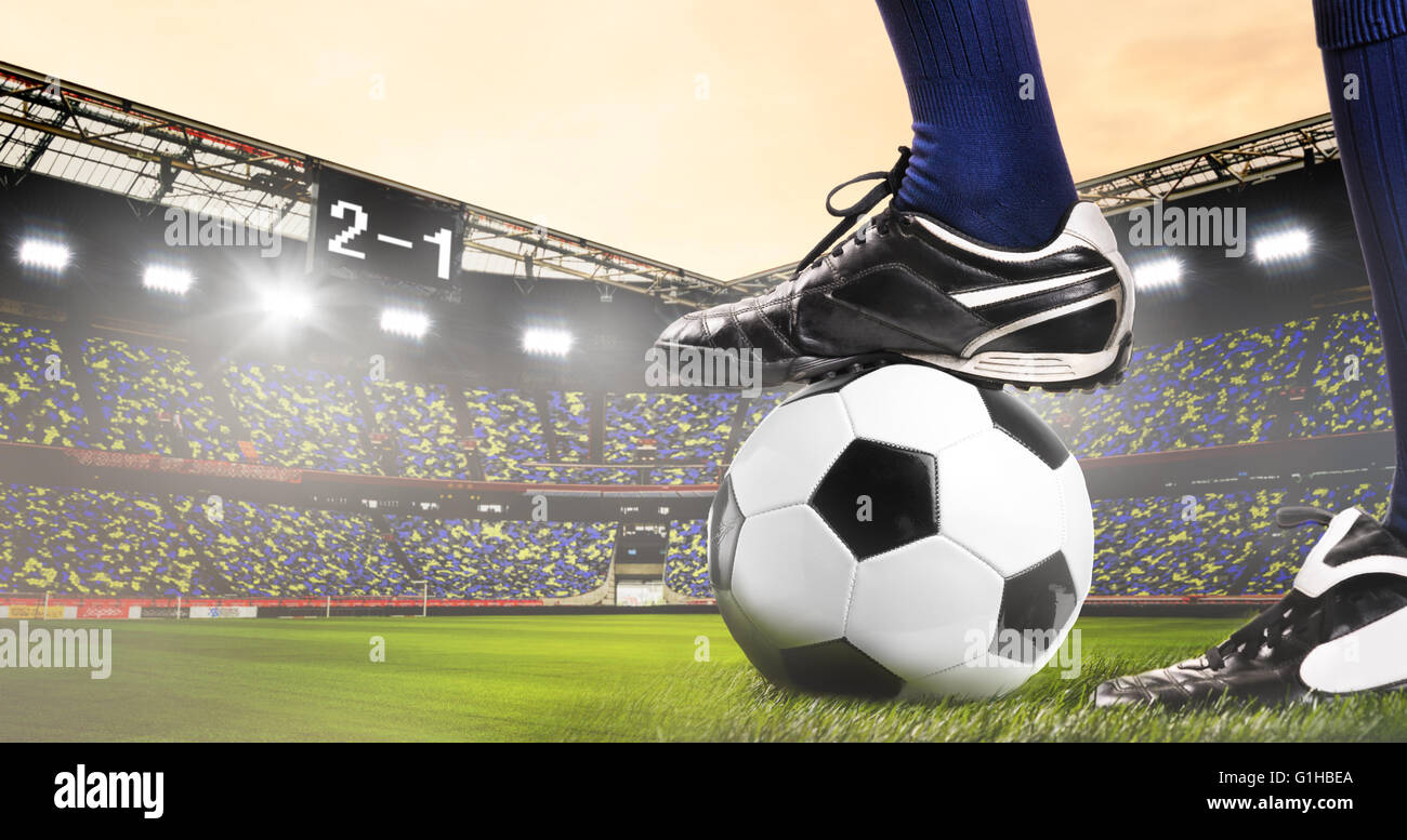 legs of soccer or football player Stock Photo - Alamy