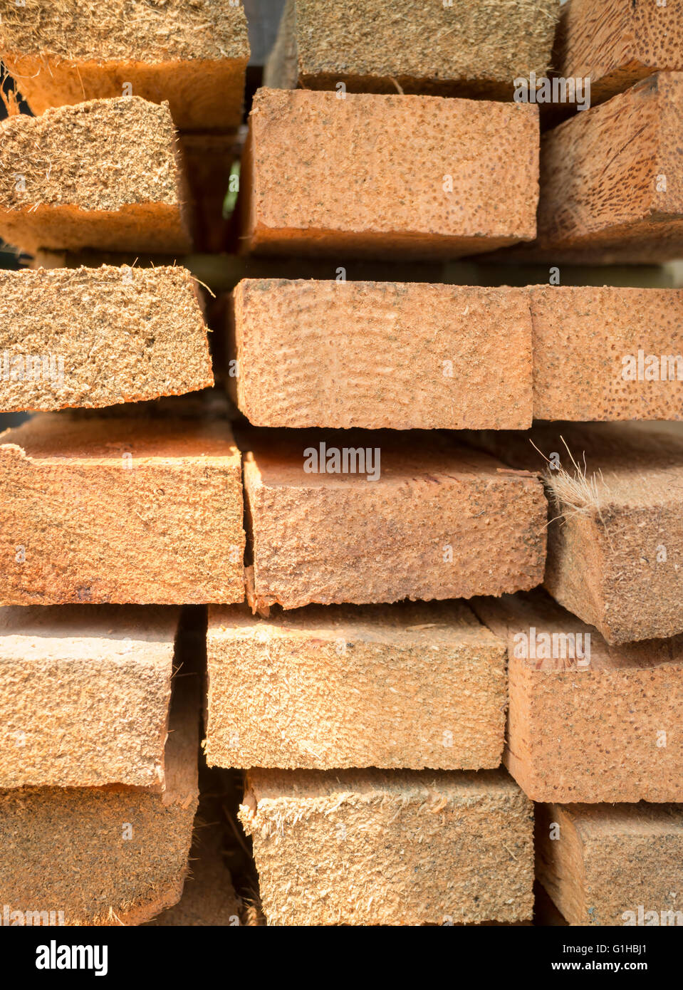 Wood log for construction buildings background, stock photo Stock Photo ...