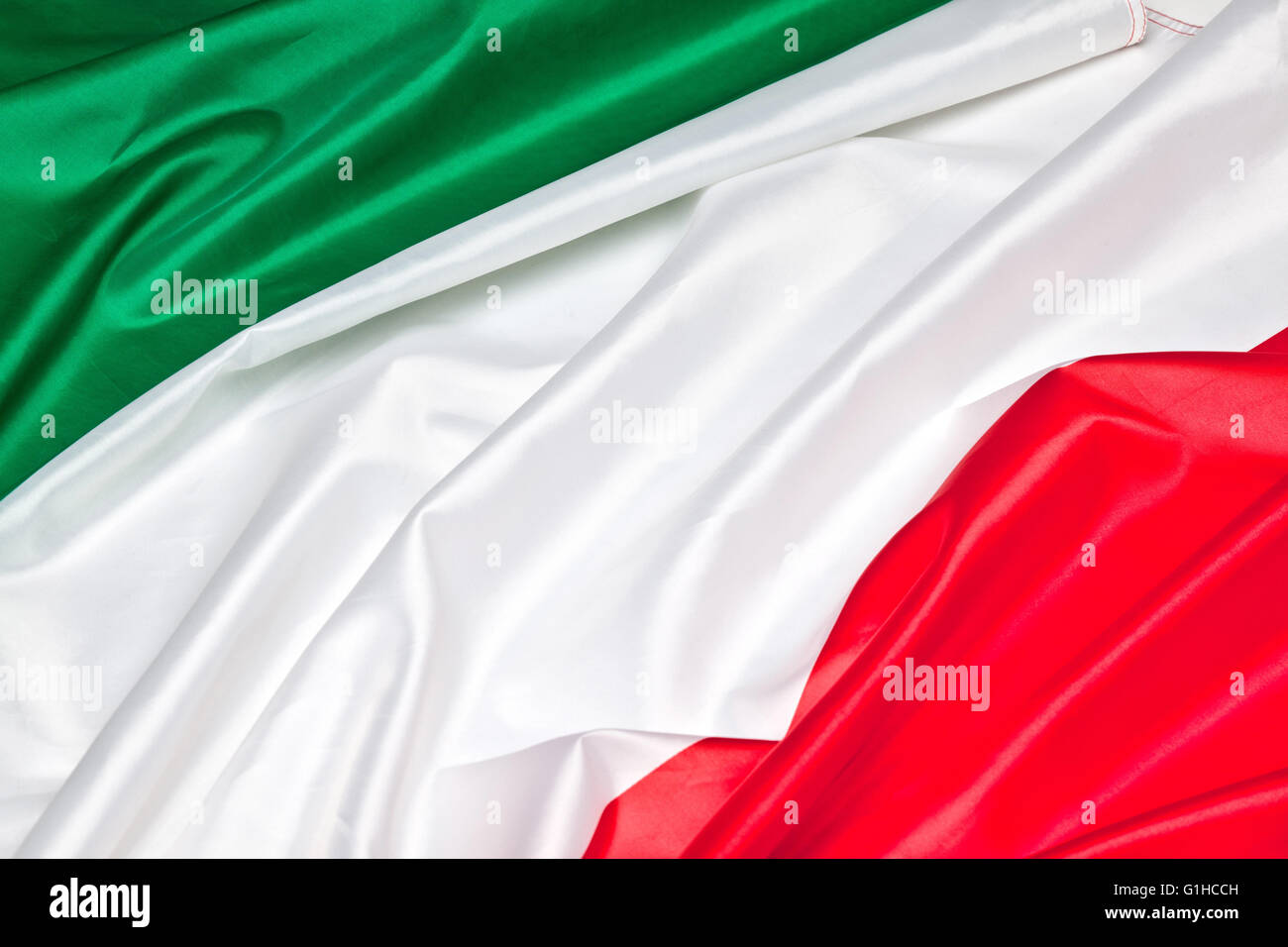 real fabric italian flag background Stock Photo - Alamy
