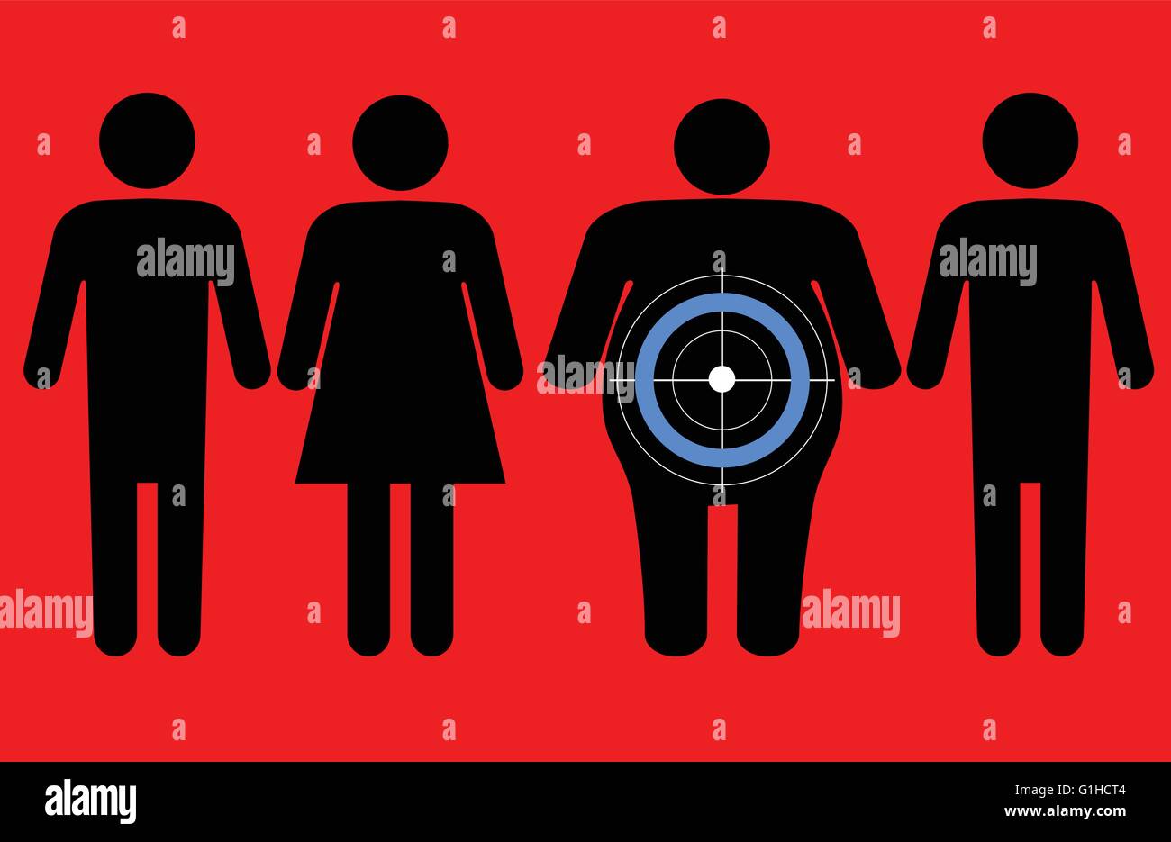 Patient overweight Stock Vector Images - Alamy