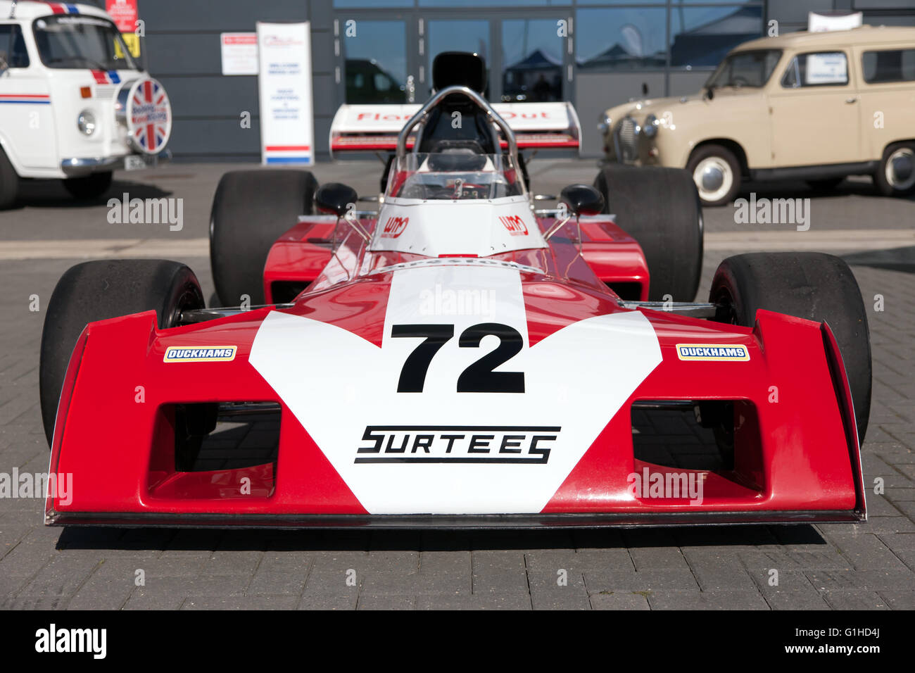 Front view of a Surtees TS9, on static display during the 2016 ...