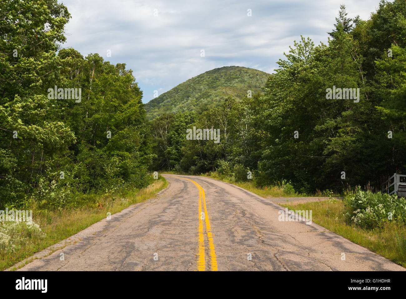Hills and Road in Margaree Valley - Cape Breton Stock Photo - Alamy