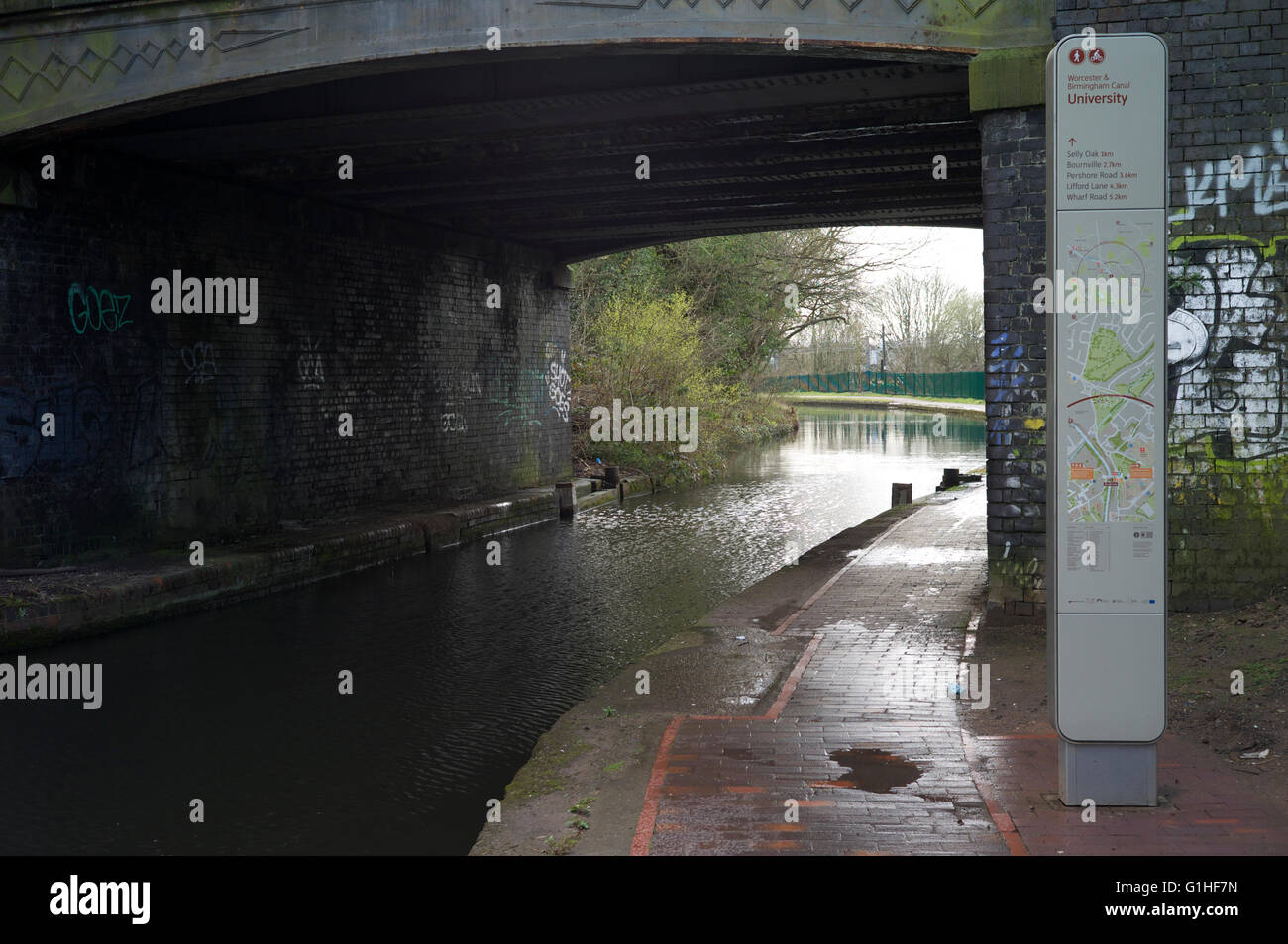 Worcester and Birmingham canal Stock Photo - Alamy
