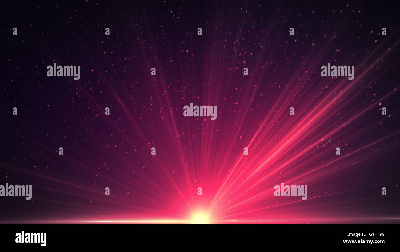 Dreamy Dynamic Rays Stock Photo - Alamy