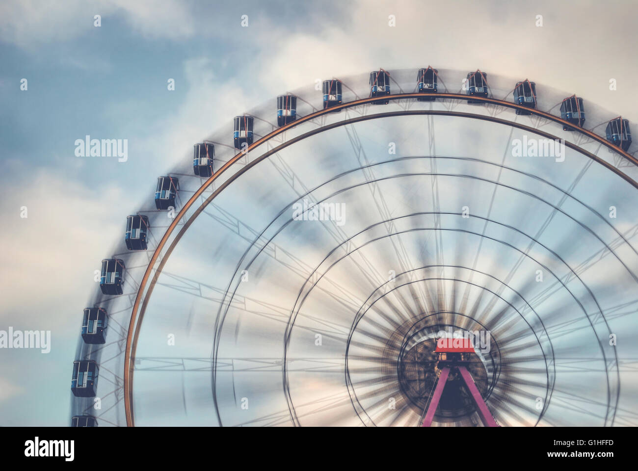 Fun on the ferries wheel Stock Photo - Alamy