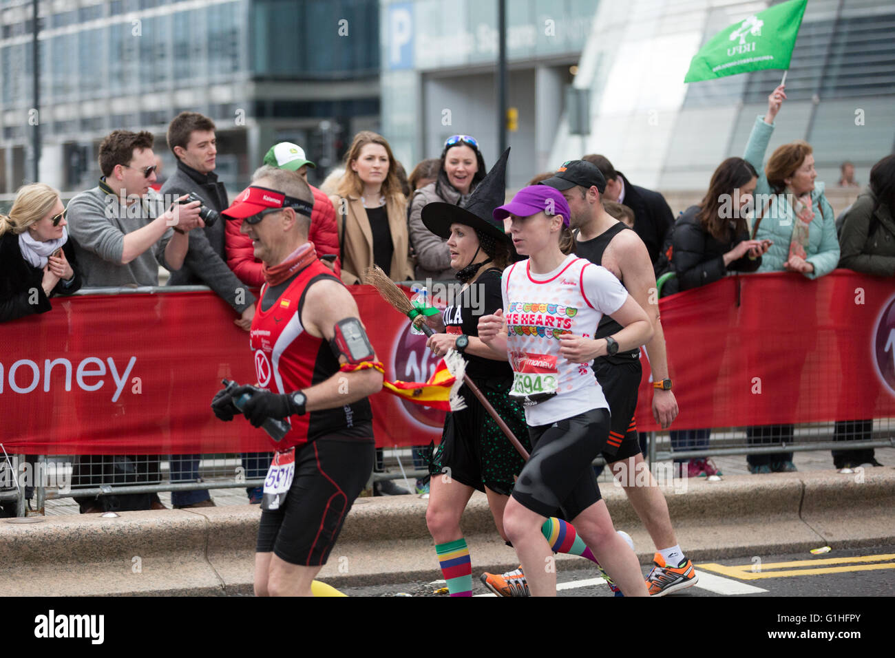 Charity fun runners at the London Marathon 2016 Stock Photo - Alamy