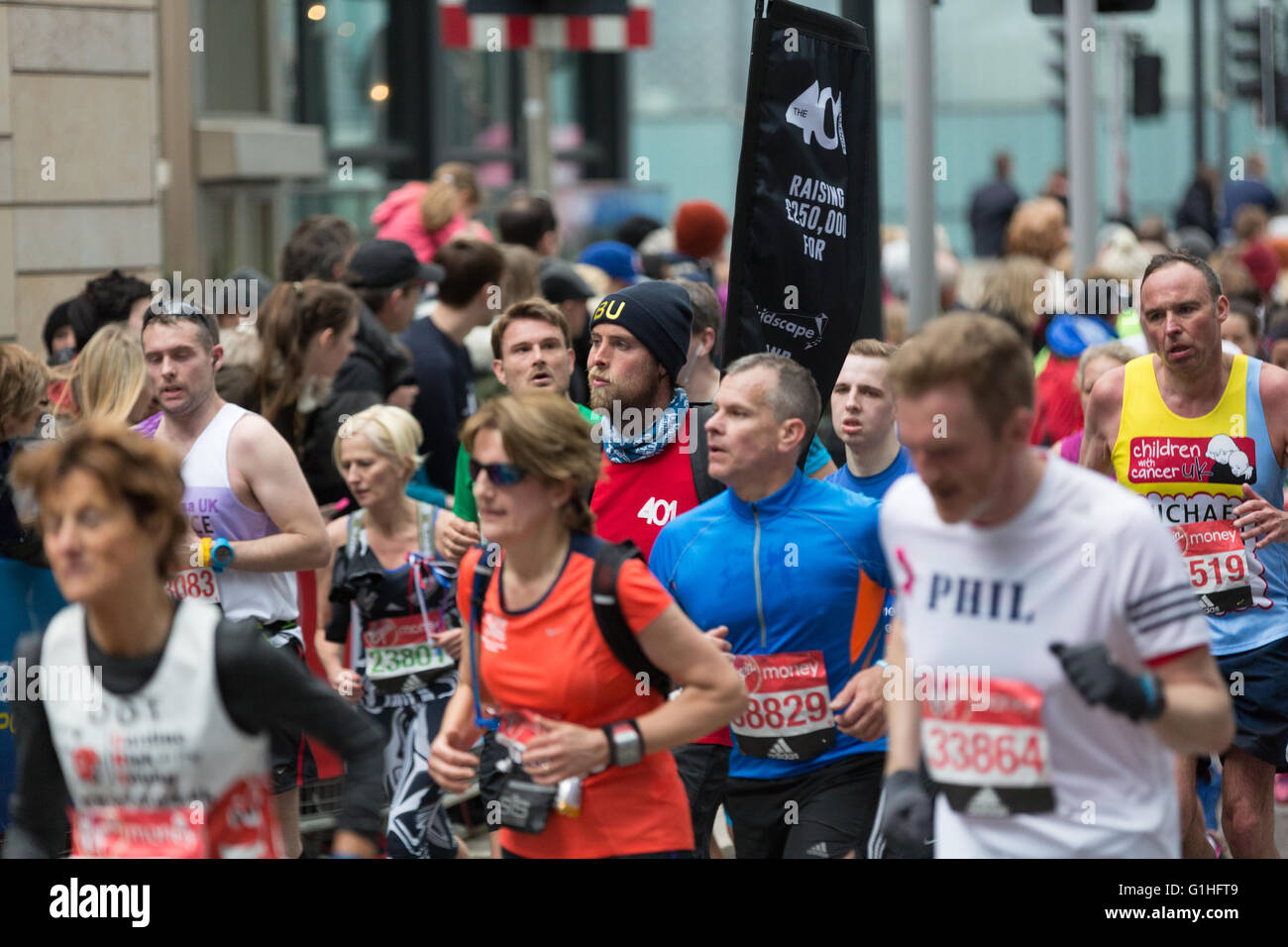Charity fun runners at the London Marathon 2016 Stock Photo - Alamy