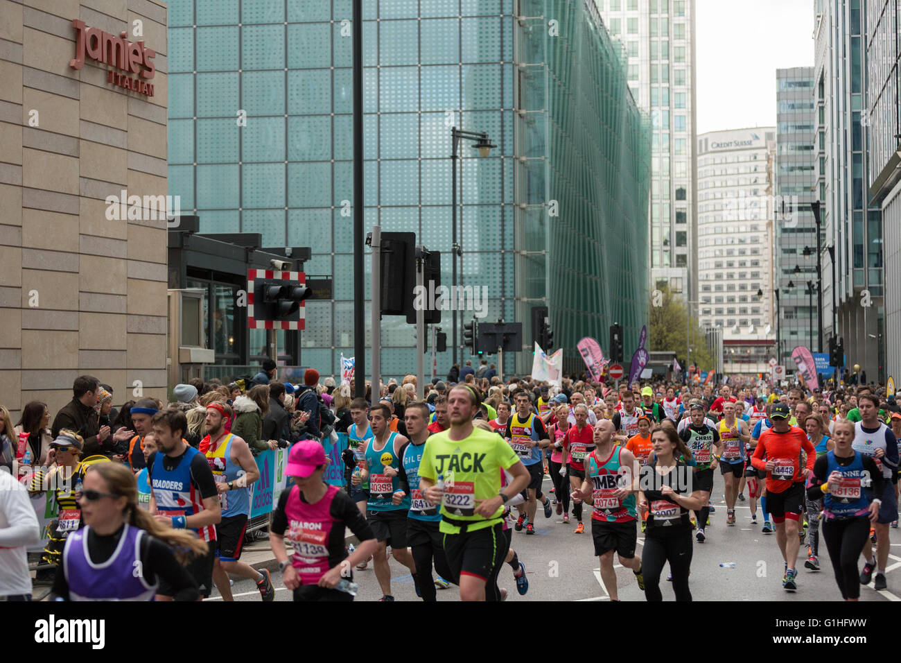 Charity fun runners at the London Marathon 2016 Stock Photo - Alamy