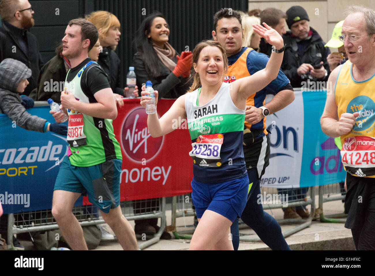 Fun runners at the London Marathon Stock Photo - Alamy