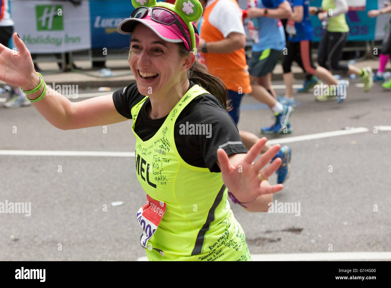 Fun runners at the London Marathon Stock Photo - Alamy