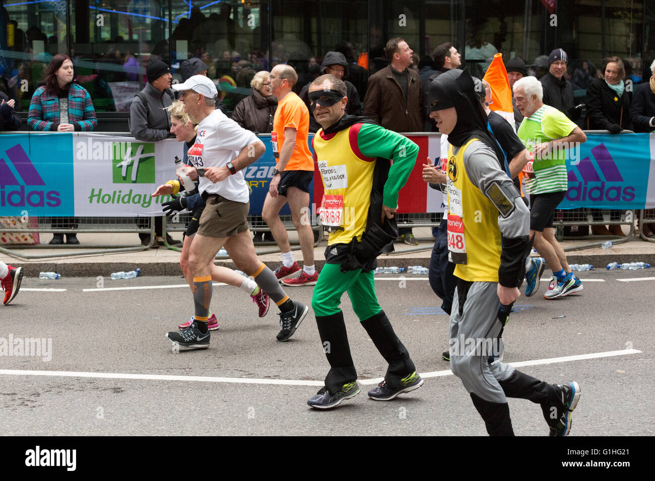 Charity fun runners at the London Marathon 2016 Stock Photo - Alamy