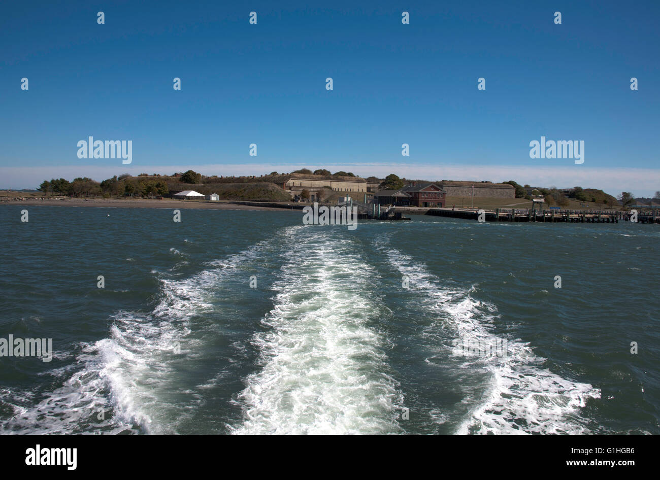 Fort Warren on Georges Island Boston Harbor Islands Massachusetts USA ...