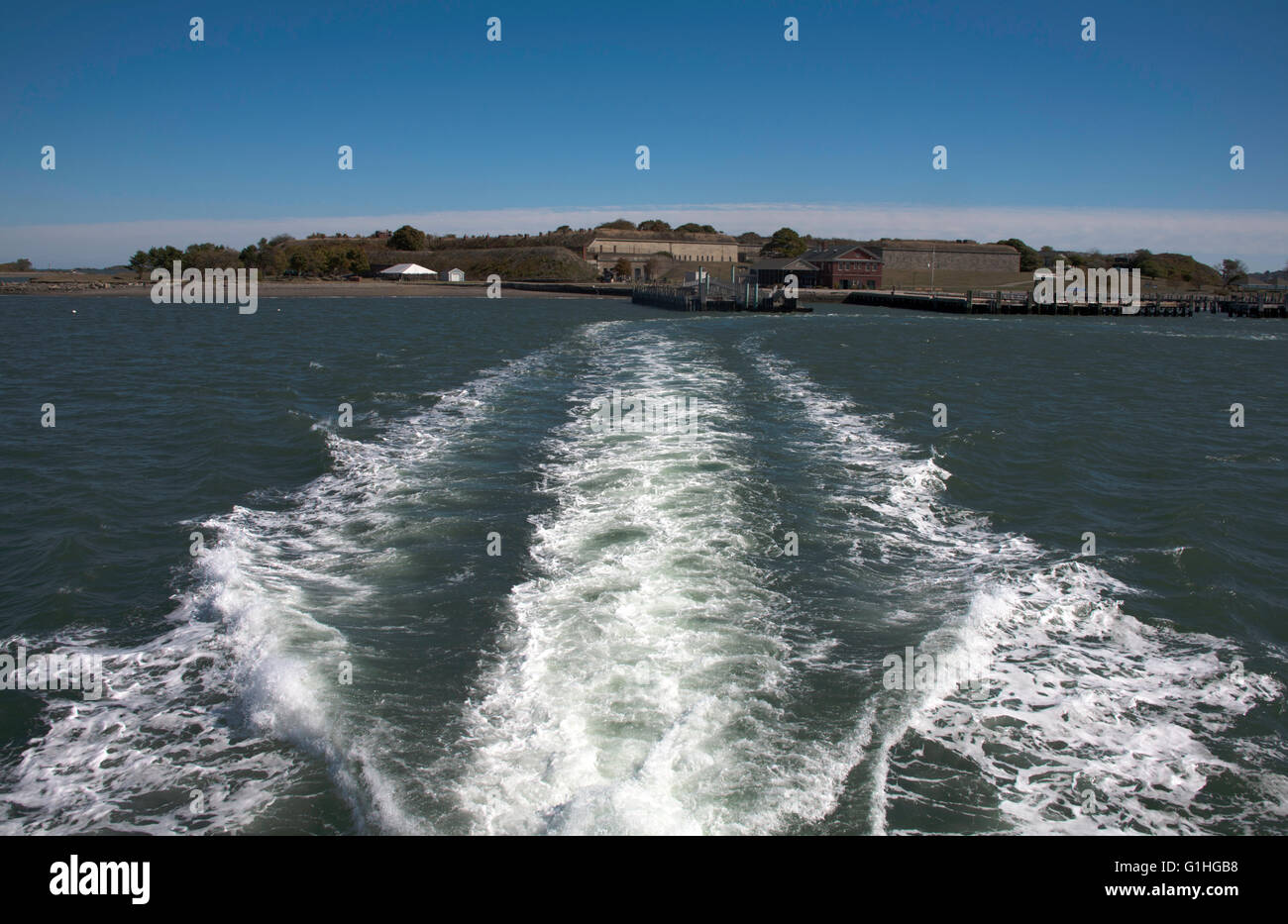 Fort Warren on Georges Island Boston Harbor Islands Massachusetts USA ...